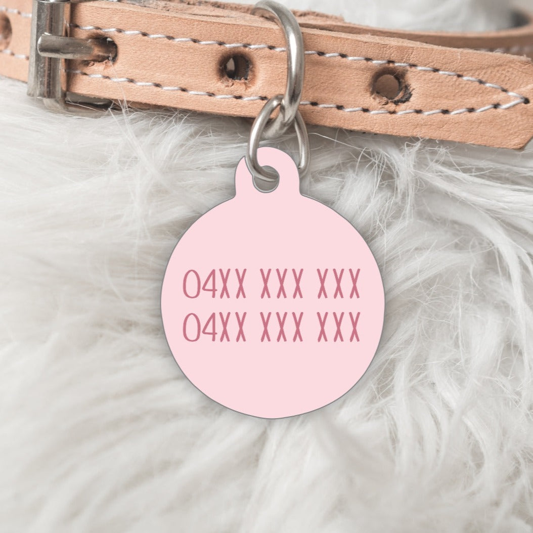 The Terrazzo Collection Double sided Mia Pet dog or cat ID Tag – Pup ...